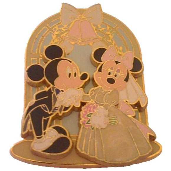 Disney | Accessories | Disney 206 Mickey Groom Minnie Bride Wedding ...